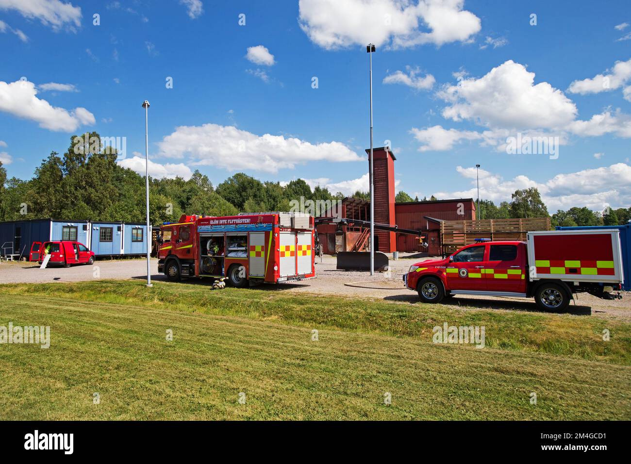 An exercise area belonging to a fire station Stock Photo - Alamy
