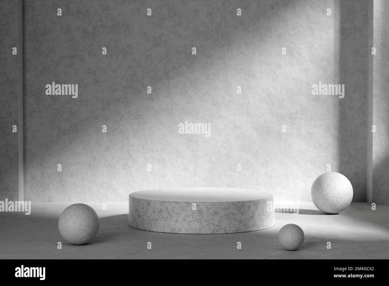 Product setting podium black & white abstract minimalistic geometry ...