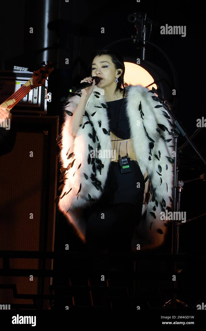 Shanghai, China, 20 December, 2022. Taiwanese singer and actress Amber ...