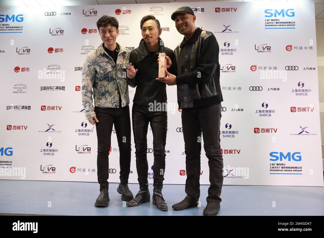 Taiwanese Mandopop rock band Shin attended the 6th Love Radio Music ...