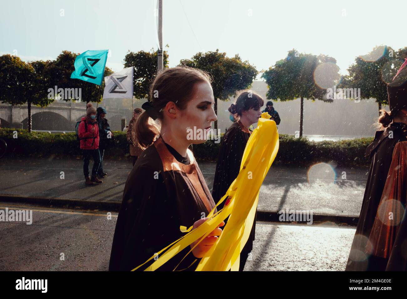 Glasgow, Scotland, UK. 30th October 2021. Extinction Rebellion members ...