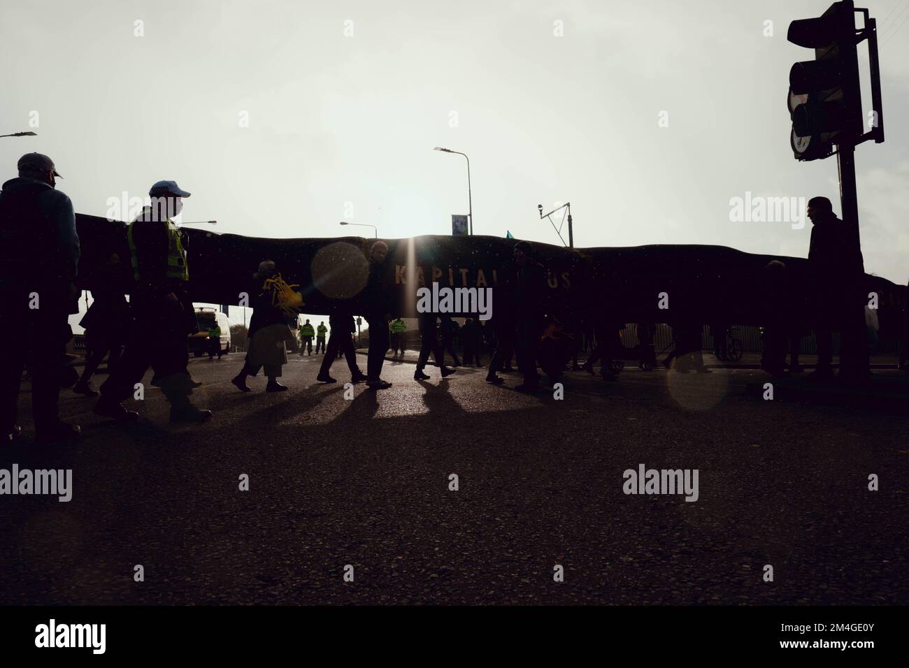 Glasgow, Scotland, UK. 30th October 2021. Extinction Rebellion members ...