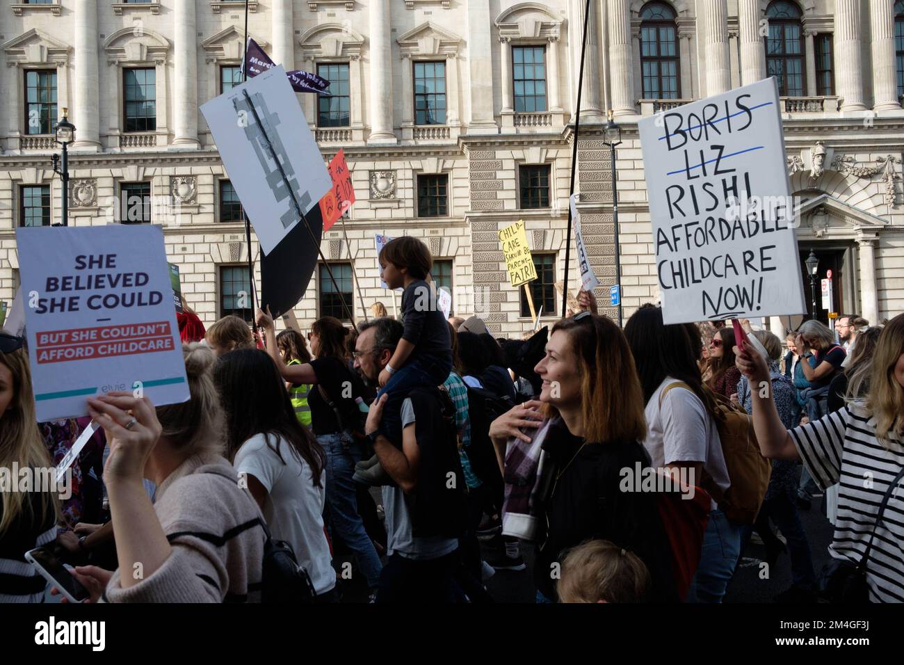 Demonstrators take part in the March of the Mummies national protest in ...