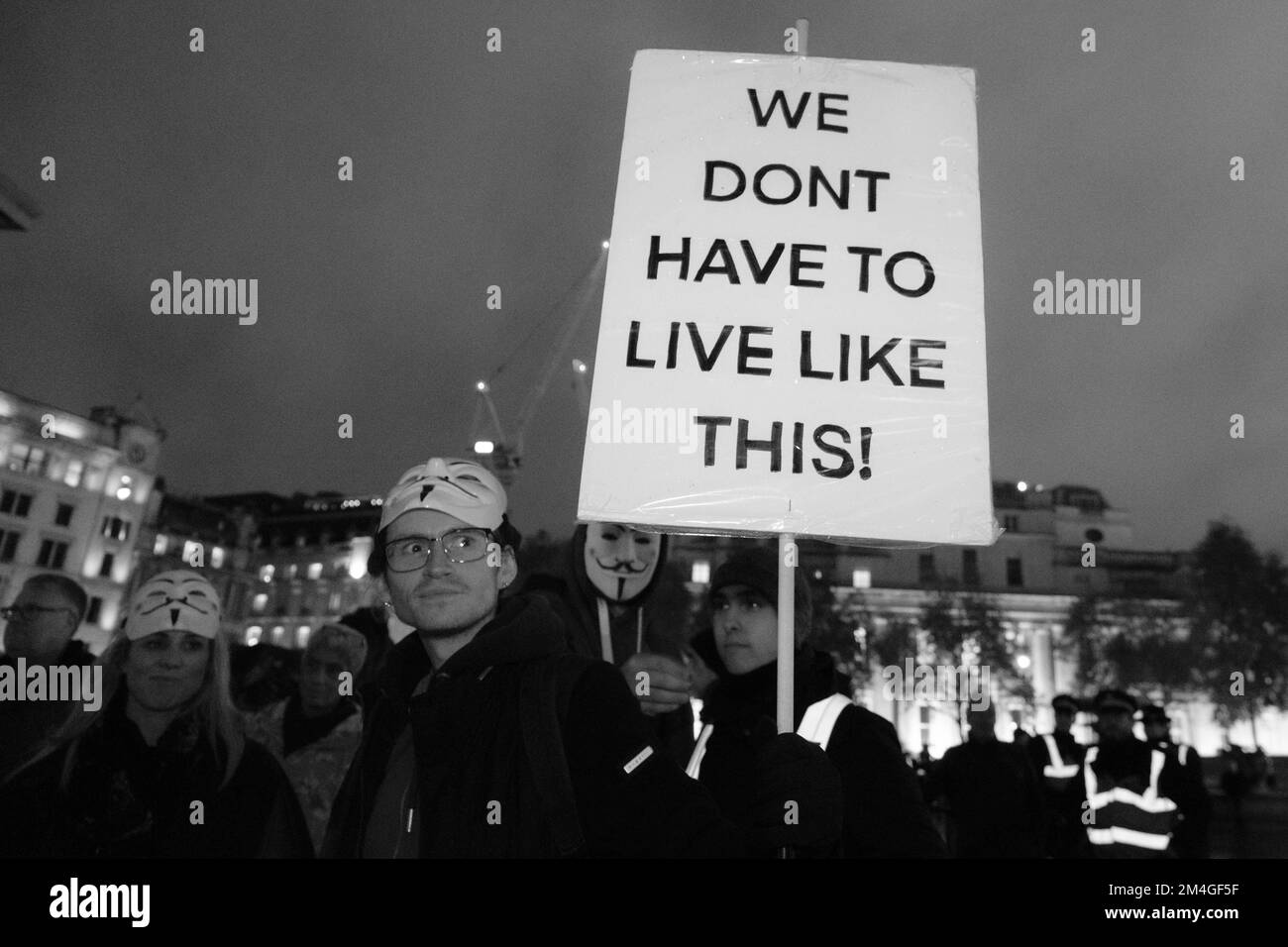 Trafalgar square 2022 Black and White Stock Photos & Images - Alamy