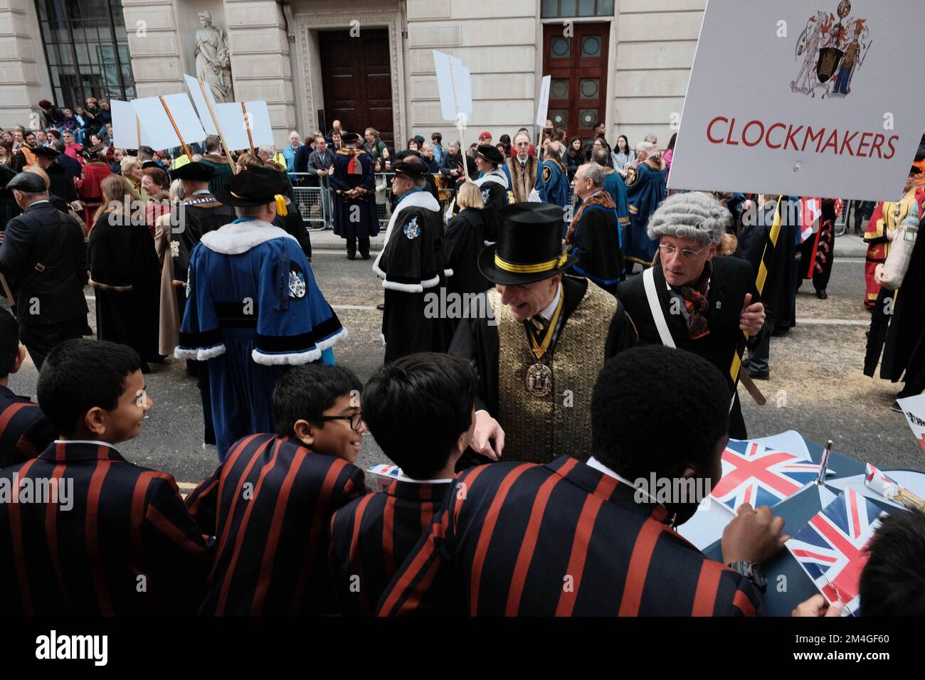 Lord Mayor's Show parade. The show honours the new Lord Mayor, Nicholas ...