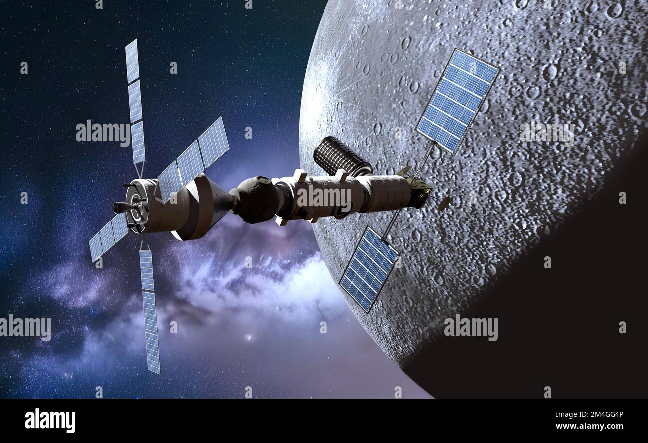 Spacecraft journey hi-res stock photography and images - Alamy