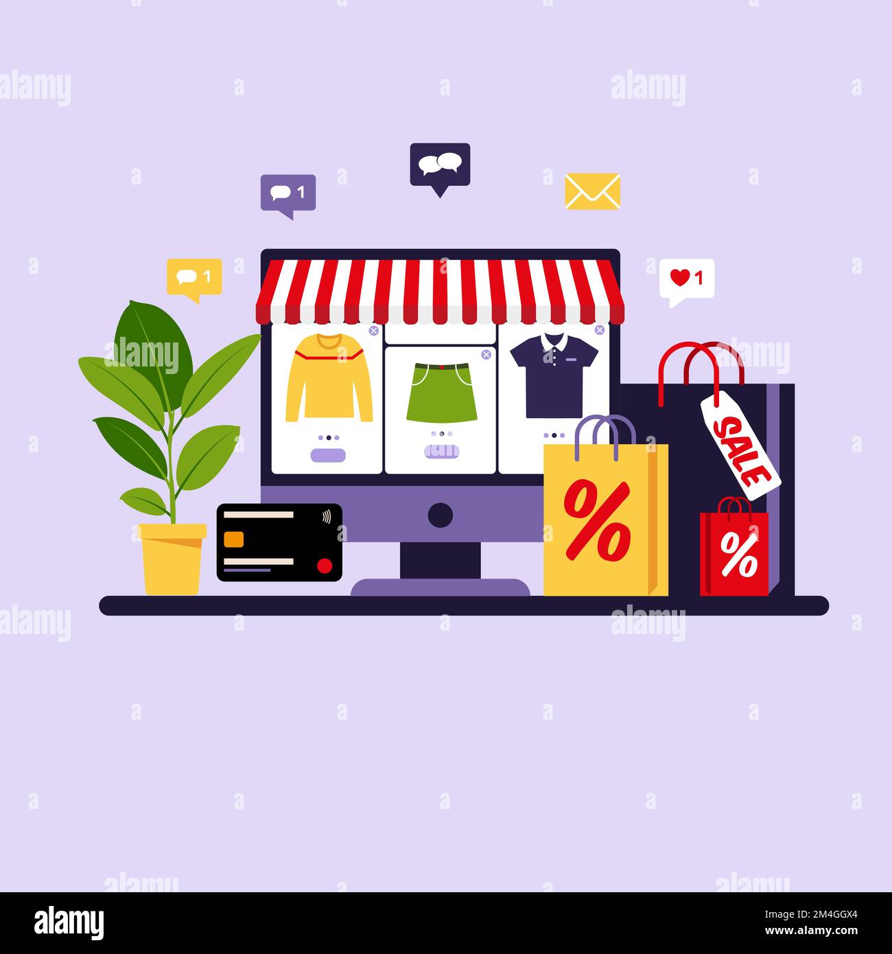 Pay credit card holiday Stock Vector Images - Alamy