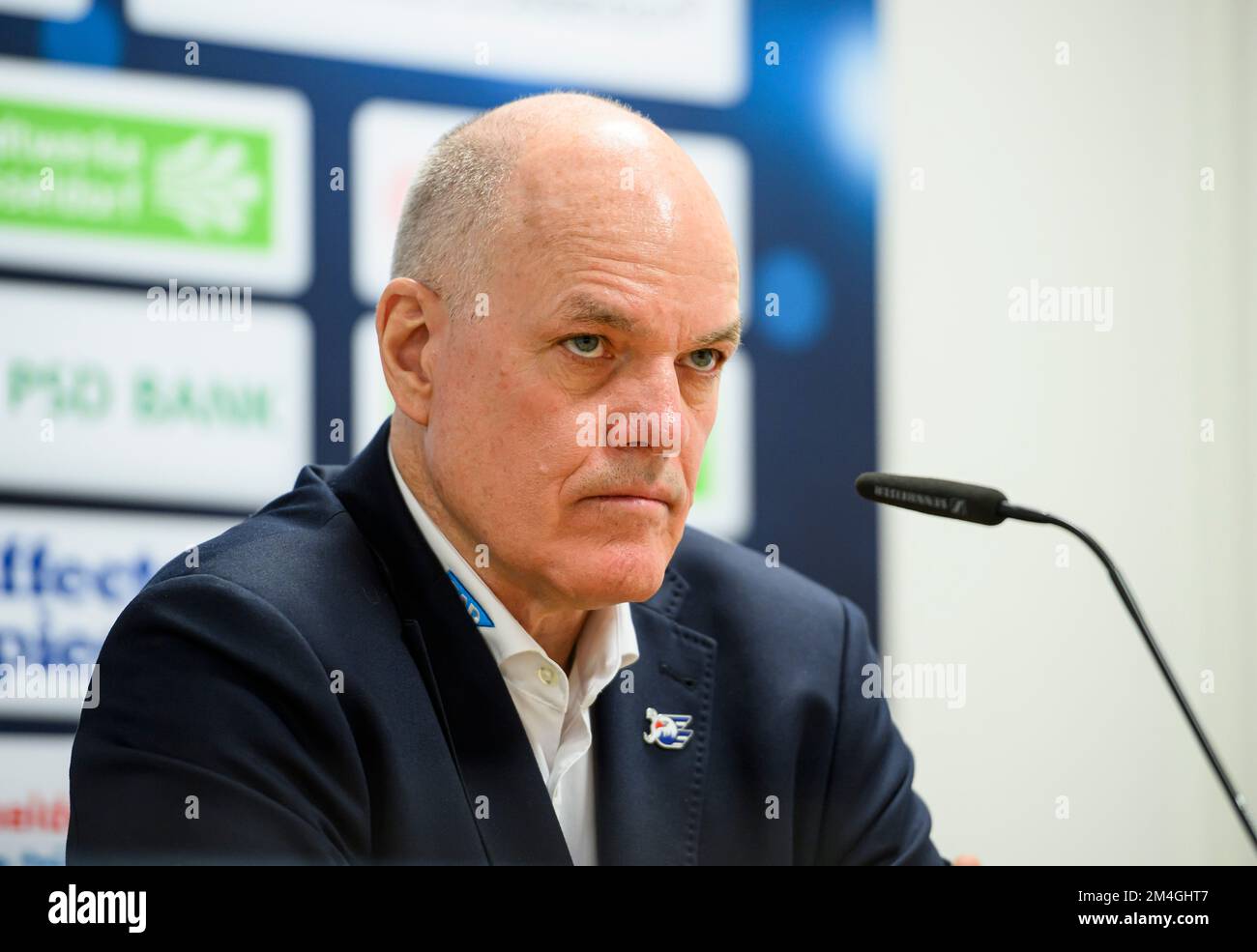 coach Bill STEWART (Adler) ice hockey 1st Bundesliga, DEL matchday 33 ...