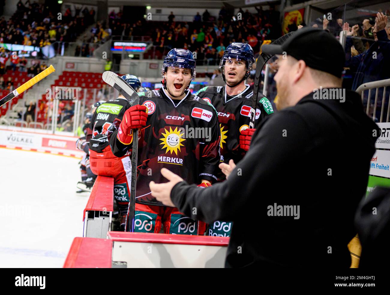 final jubilation DEG, Alexander BLANK (DEG) ice hockey 1st Bundesliga ...