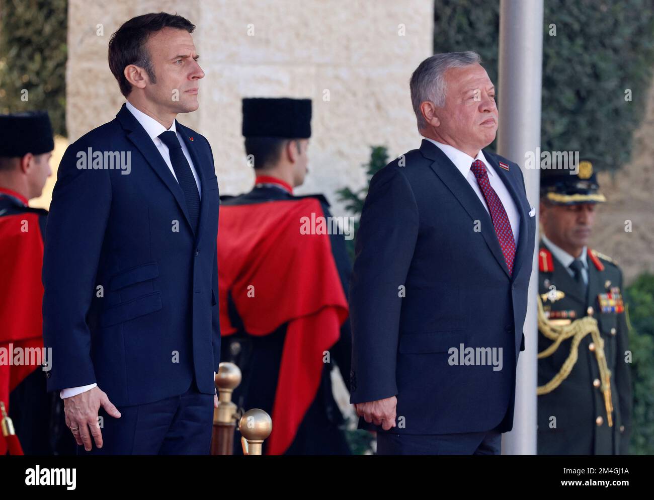 Al-Husseiniya Palace in Amman, December 21, 2022, King Abdullah II of ...