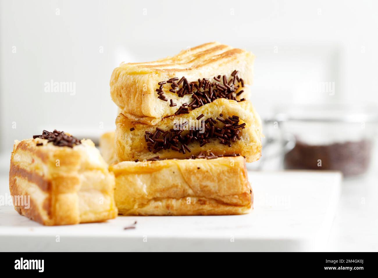 Roti Bakar or Toast Bread, Indonesian Street Snack Made from Multi ...