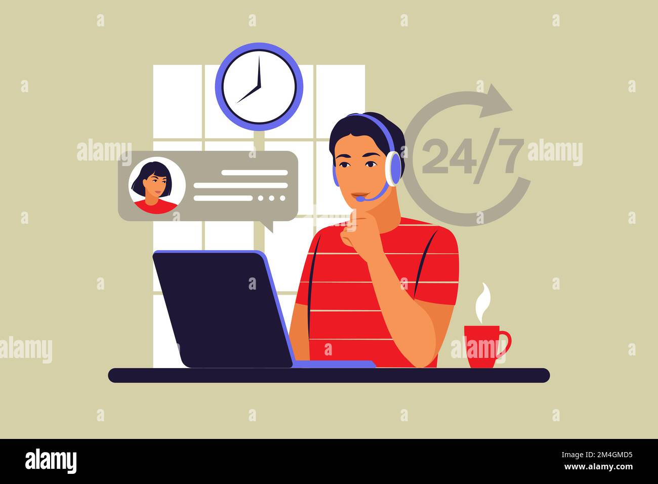 24 hour character Stock Vector Images - Alamy