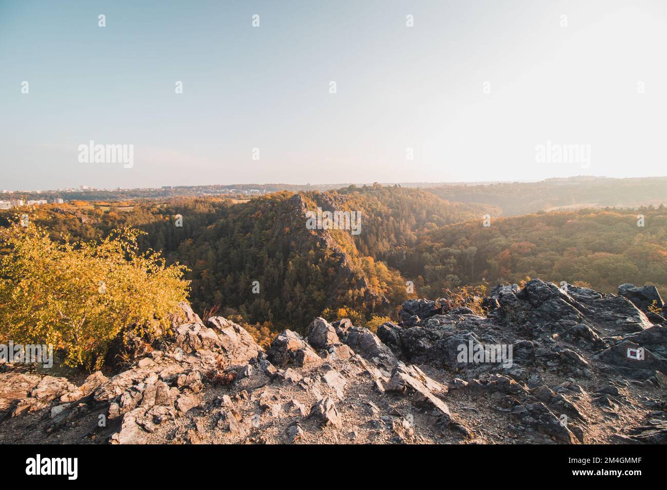 Famous tourist site of the protected nature reserve Divoka Sarka ...