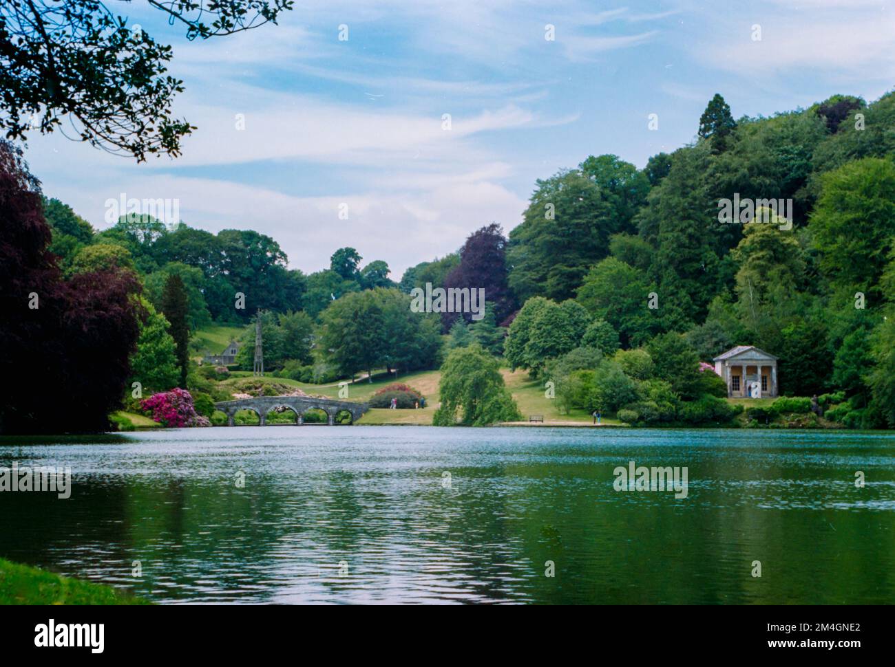 Stourhead. A National Trust Property in Wiltshire, shot on film in the ...