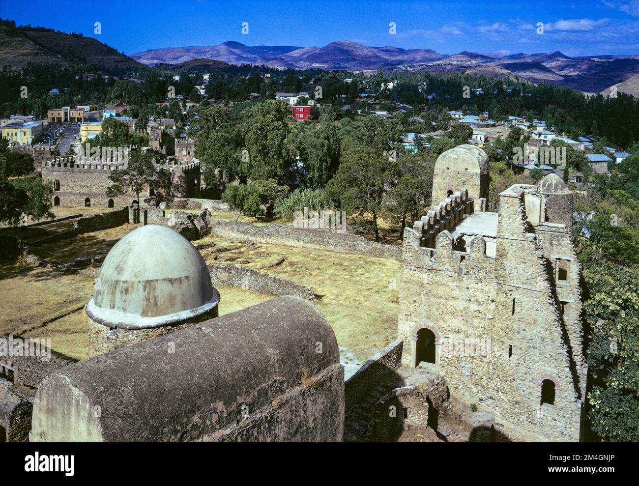 Ethiopia, 1970s, Gondar, imperial castel, Fasil Ghebbi royal enclosure ...