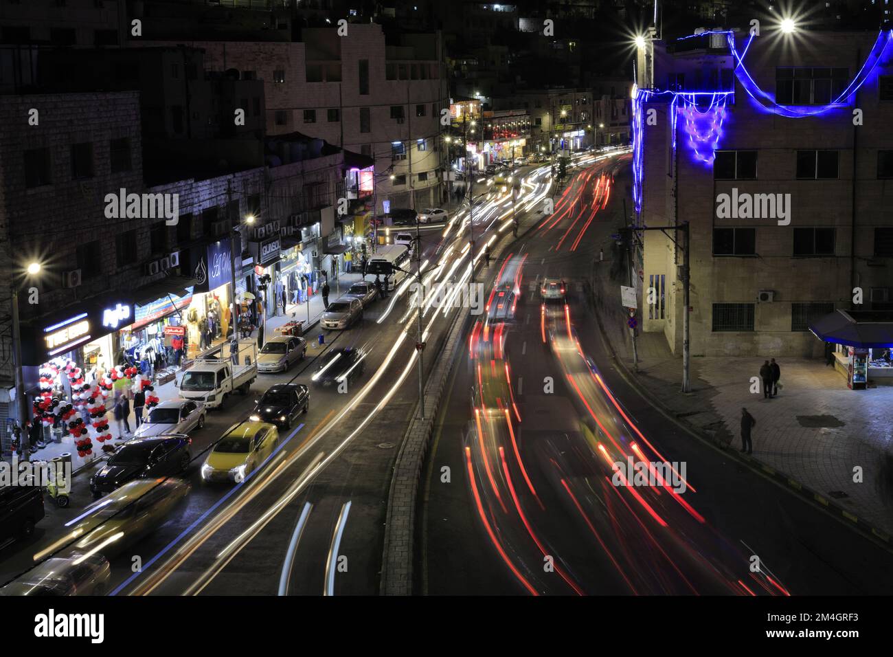 Traffic trails in amman hi-res stock photography and images - Alamy