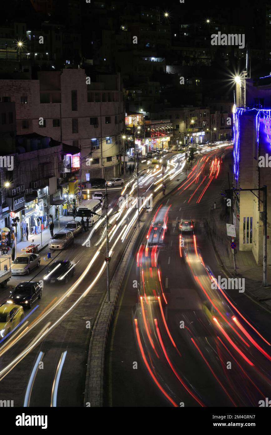 Traffic trails in amman hi-res stock photography and images - Alamy