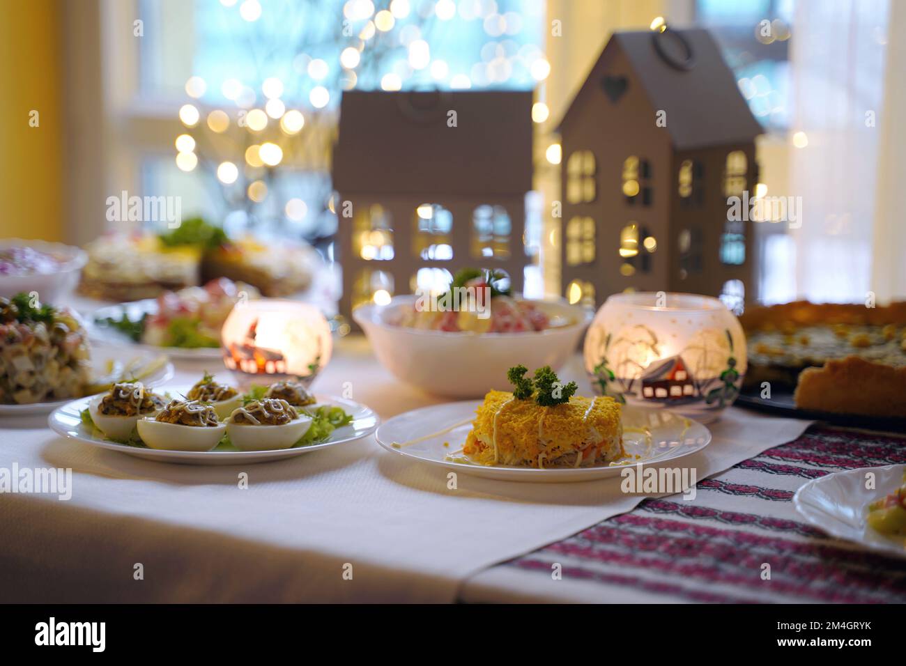 Ukraine christmas food table hi-res stock photography and images - Alamy
