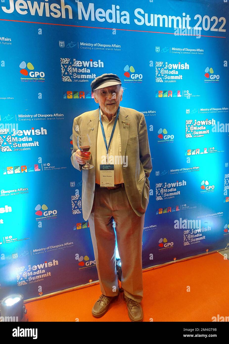 JERUSALEM, ISRAEL - DECEMBER 19: 98-year-old British-Israeli radio ...