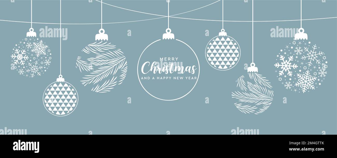Christmas ball hanging Stock Vector Images - Alamy