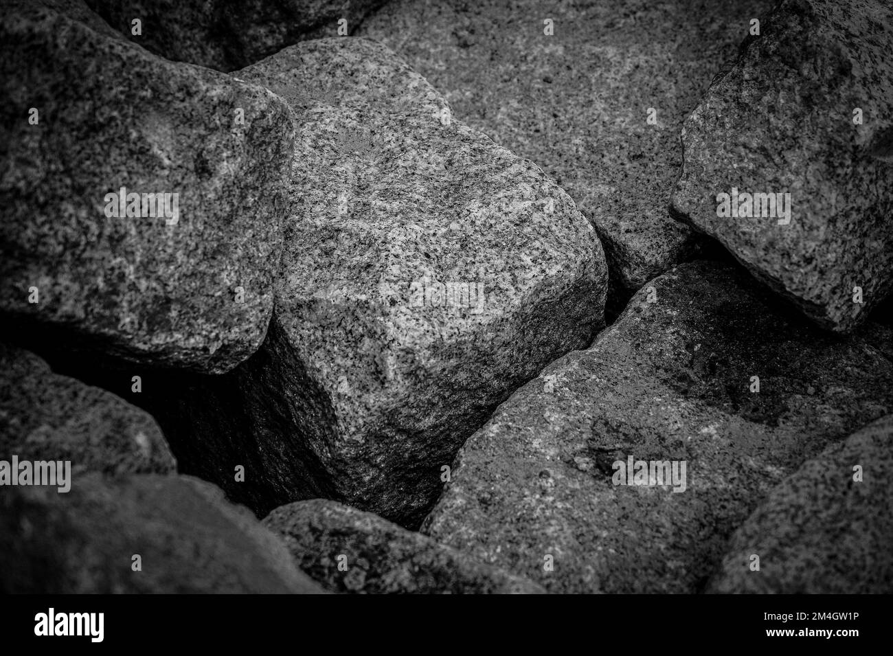 Pattern in rocks Black and White Stock Photos & Images - Alamy