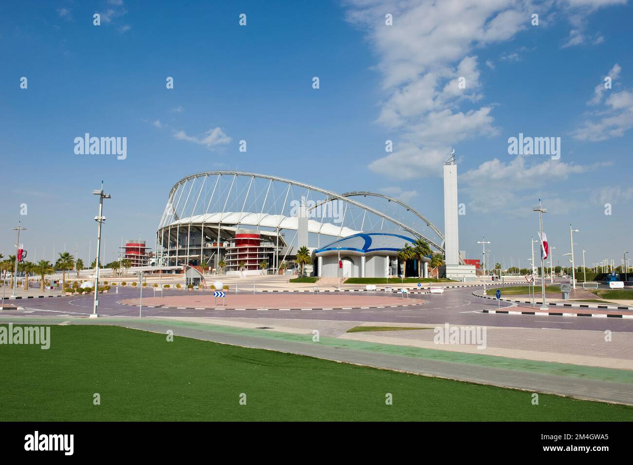 Qatar, Doha, Khalifa Stadium Stock Photo - Alamy