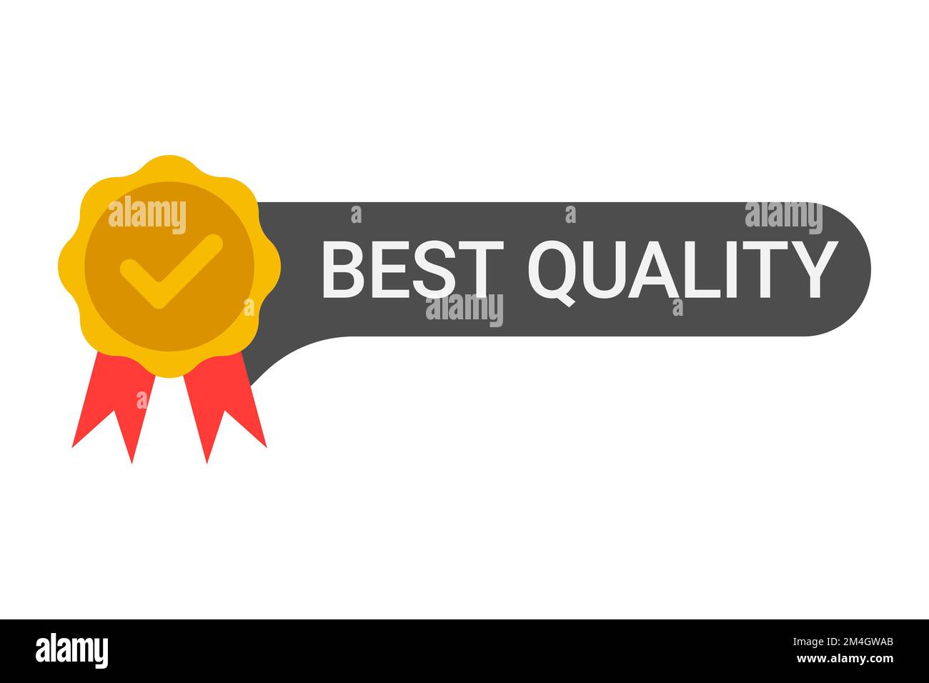 Best quality label with five stars and thumbs up Stock Vector Image ...