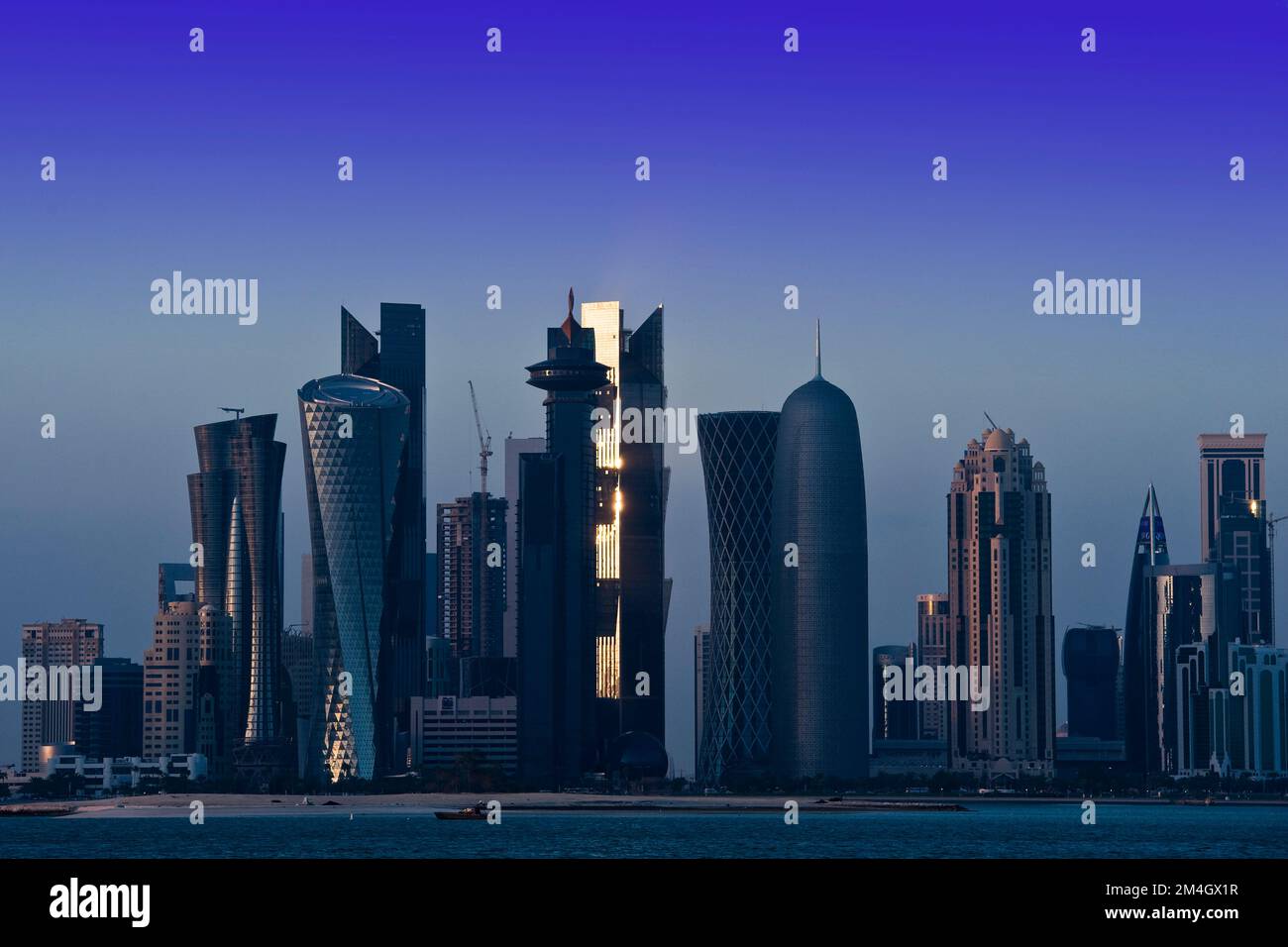 Qatar, Doha, skyline Stock Photo - Alamy
