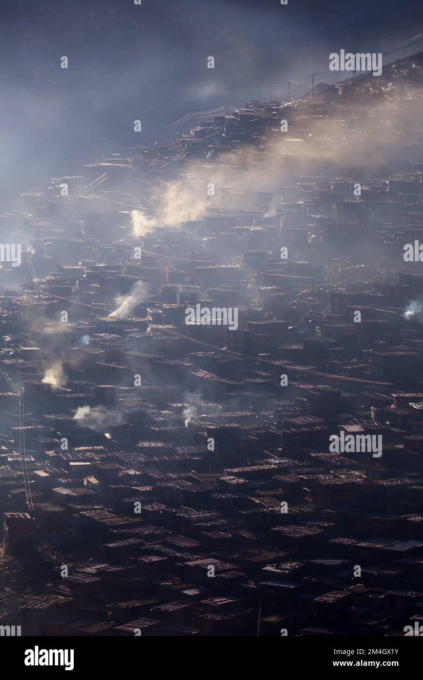 (FILE) The Wuming Buddhist Institute of Serdar Larong Temple in Garze ...