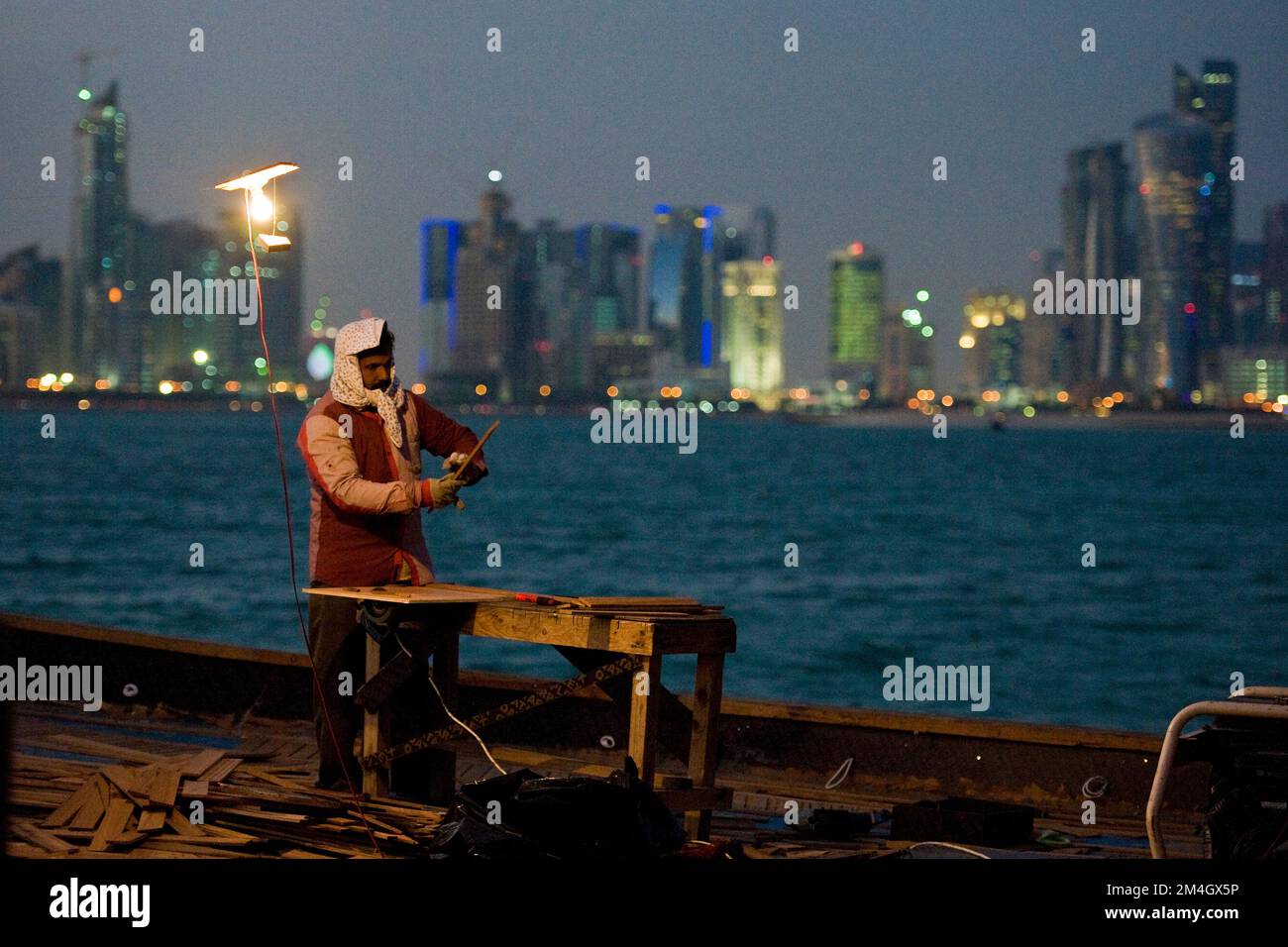 Qatar, Doha, immigrant worker Stock Photo - Alamy