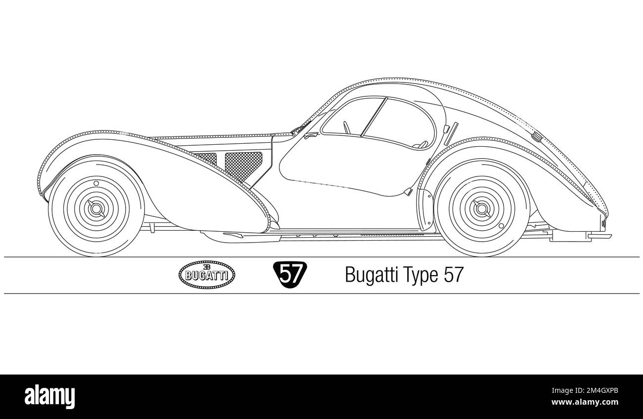 Bugatti type 57 atlantic Cut Out Stock Images & Pictures - Alamy