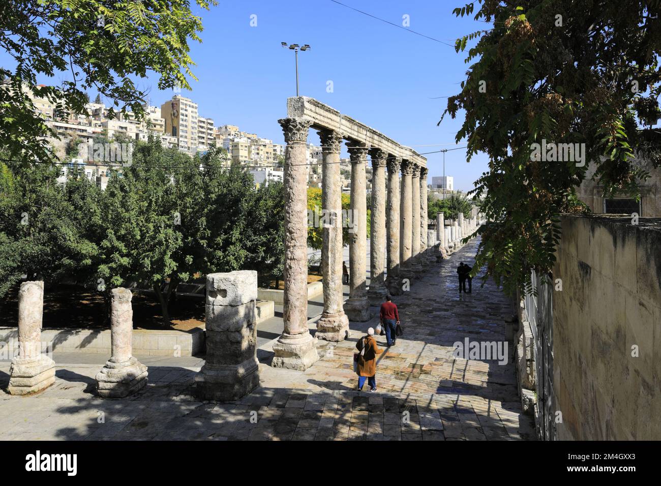 View over the Hashemite Plaza, Amman City, Jordan, Middle East Stock ...