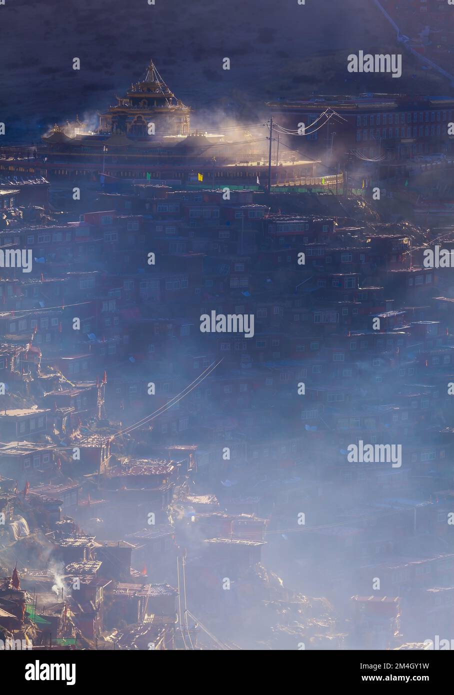 (FILE) The Wuming Buddhist Institute of Serdar Larong Temple in Garze ...