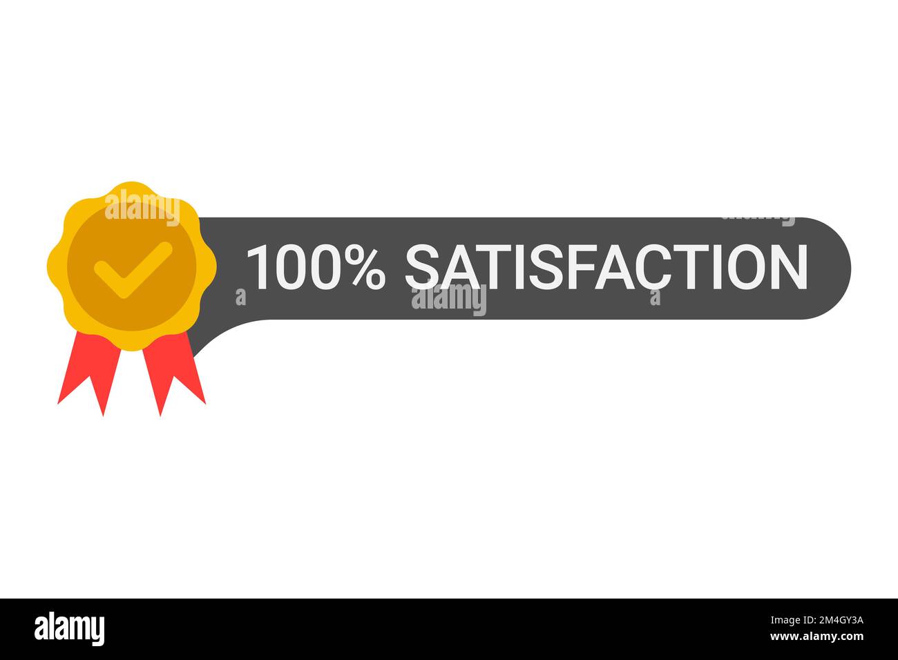 100 satisfaction label with five stars thumbs up Stock Vector Image ...