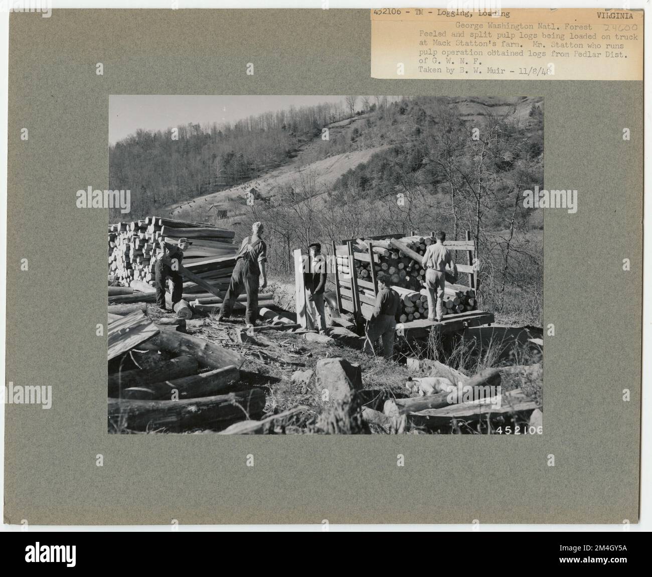 Logging: Loading Logs - Virginia. Photographs Relating to National ...