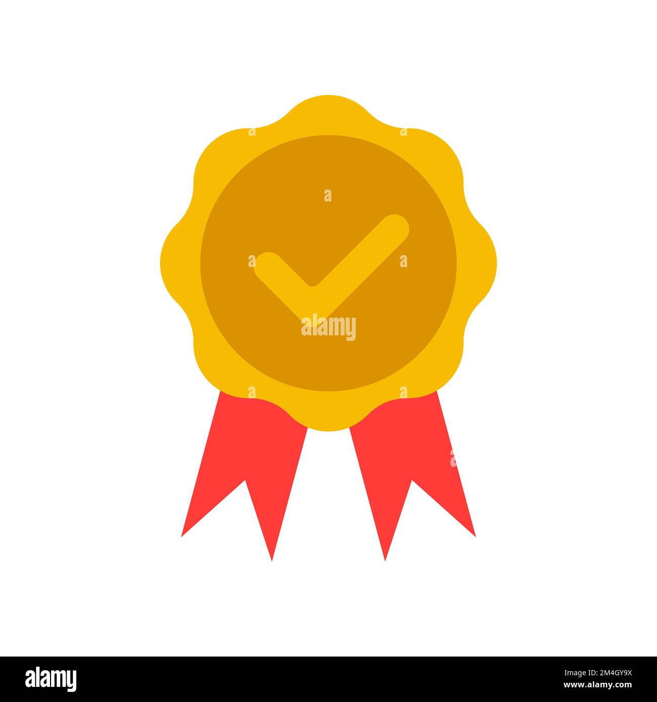 Certificate Badge Vector Icon On White Background Stock Vector Image