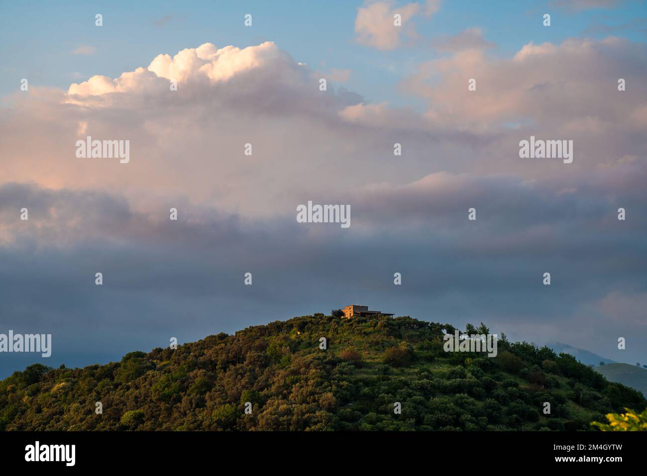 Landscape near the Vesuvius volcano in Italy Stock Photo - Alamy