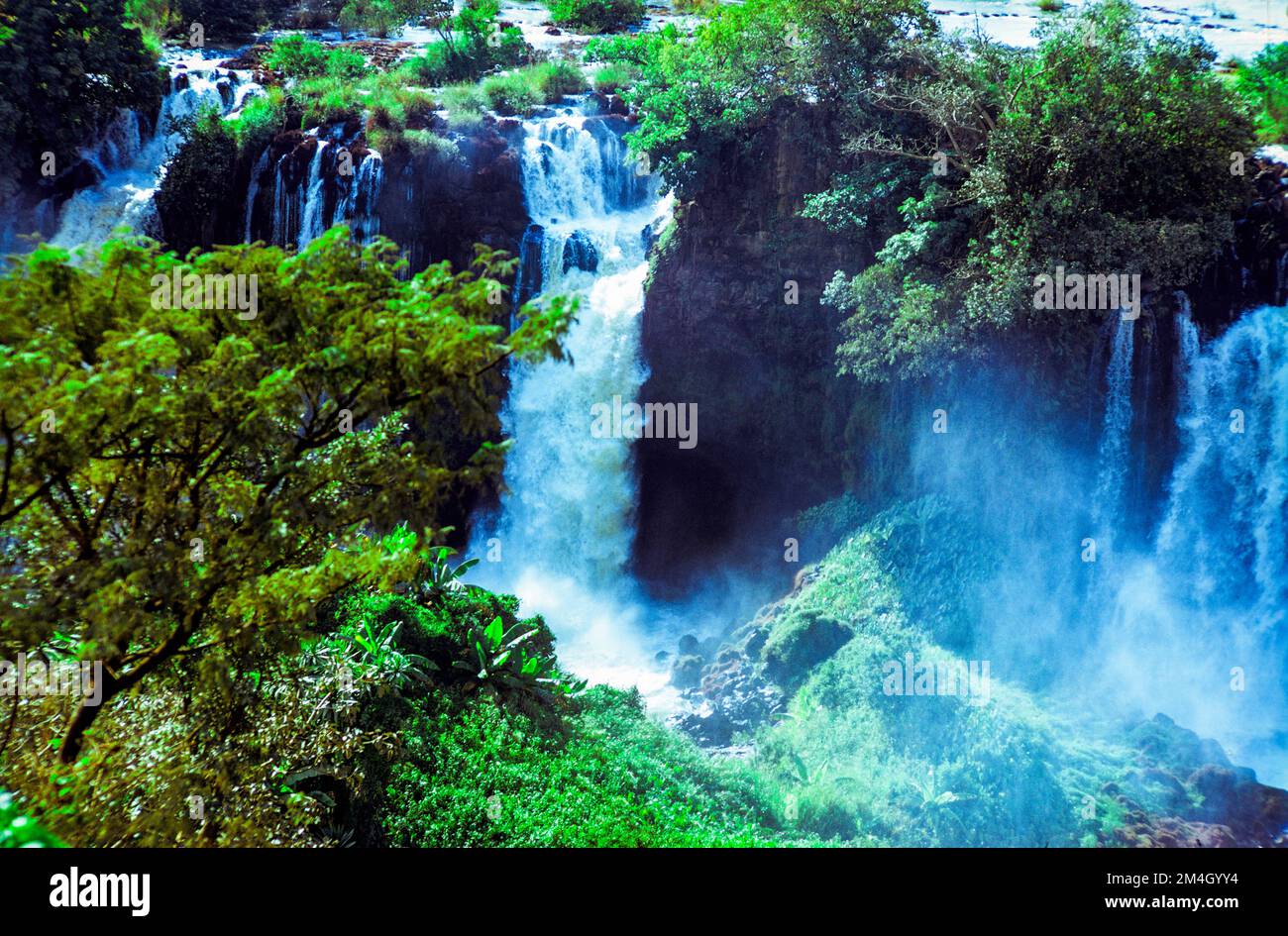 Ethiopia, 1970s, Blue Nile river Falls, waterfalls, Tisisat, Amhara ...
