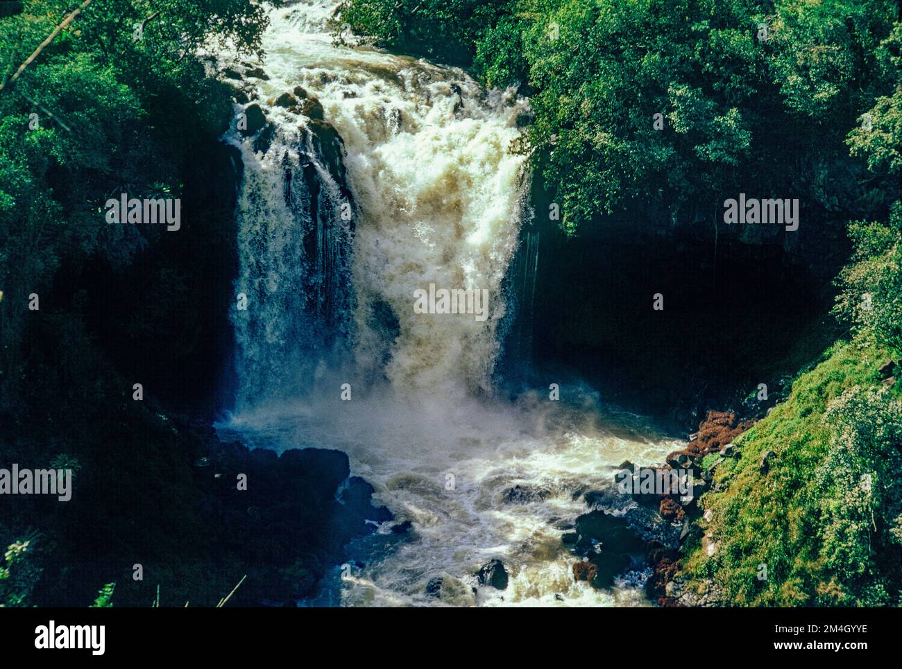 Ethiopia, 1970s, Blue Nile river Falls, waterfalls, Tisisat, Amhara ...