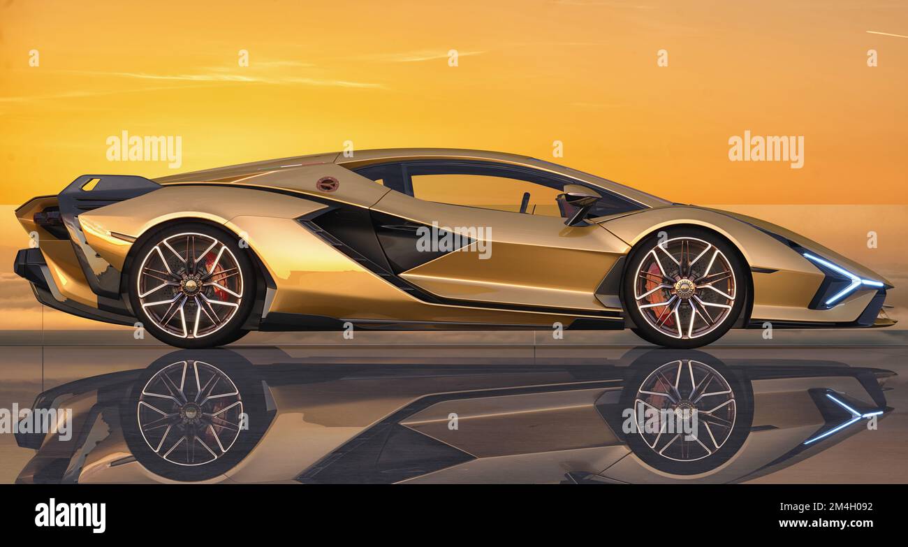 Sian FKP 37 is the first super sports car powered by a V12 engine and ...