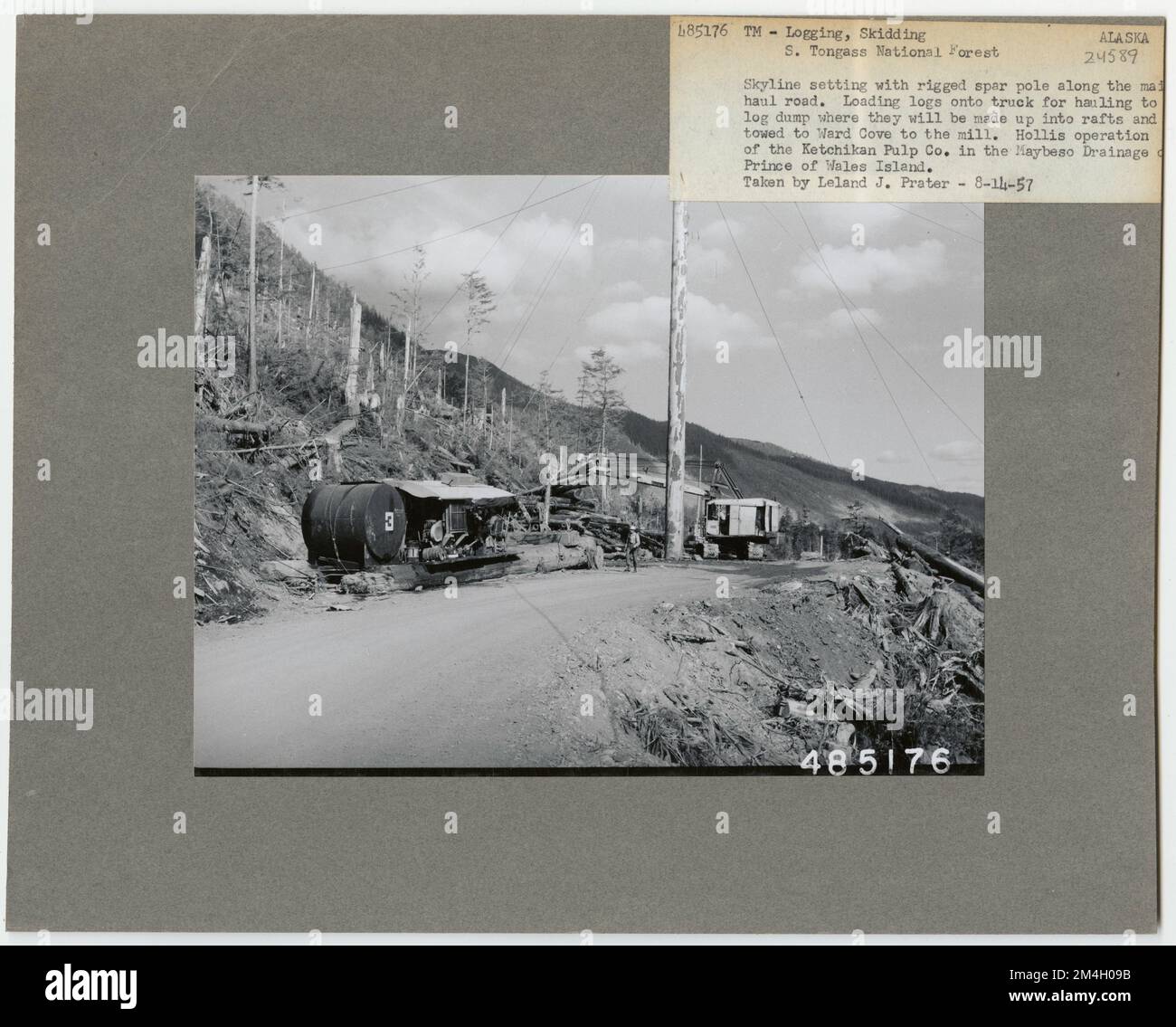 Logging: High Lead Log Skidding - Alaska. Photographs Relating to ...