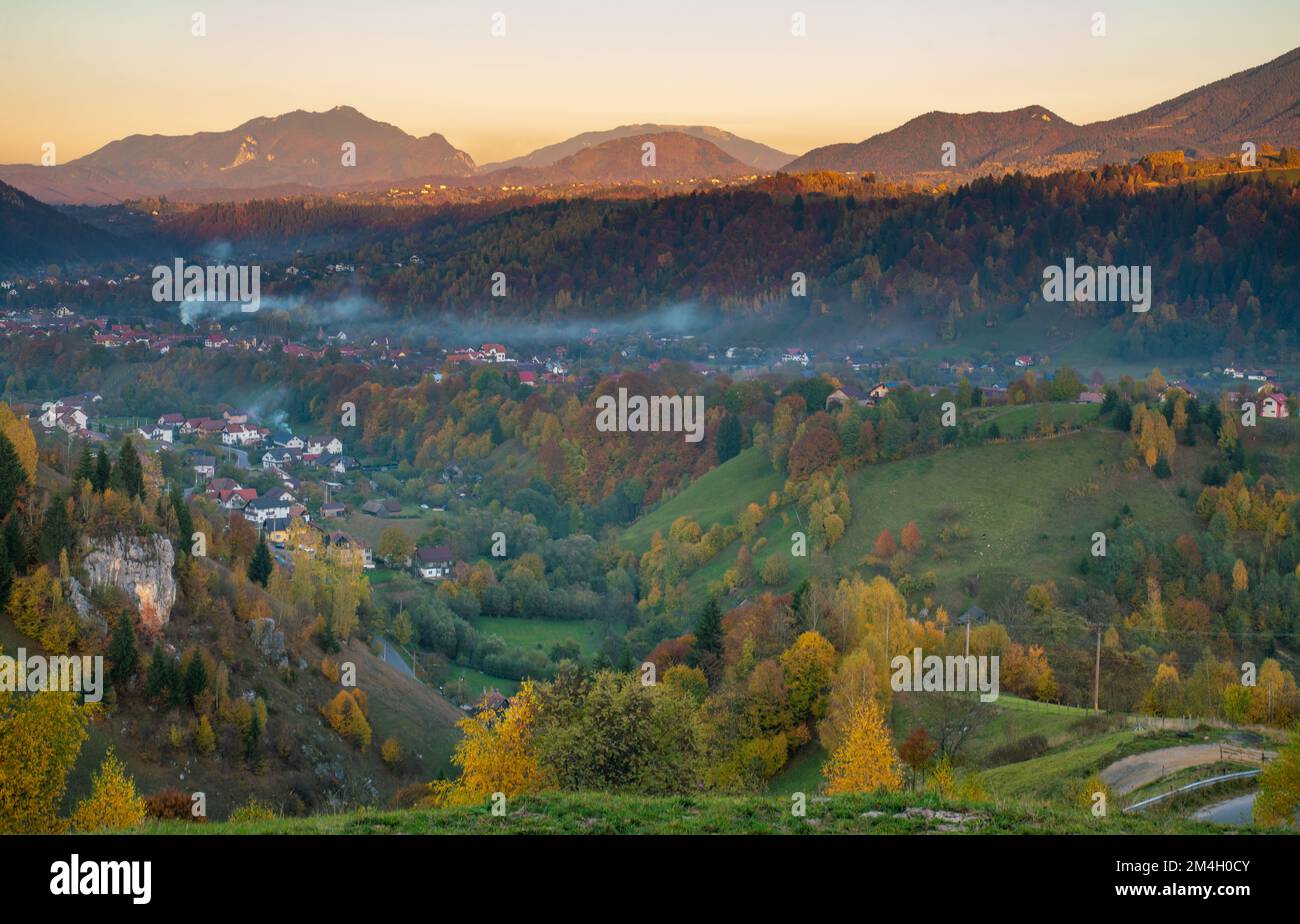 The beautiful autumn landscape of Romanian Transylvania Stock Photo - Alamy