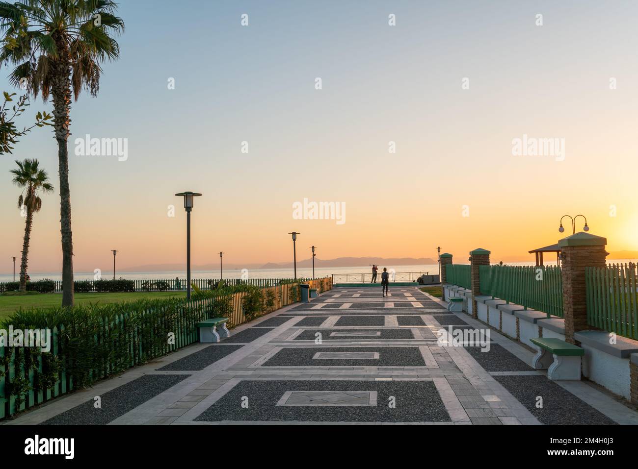 A promenade in the seaside district of Athens Stock Photo - Alamy