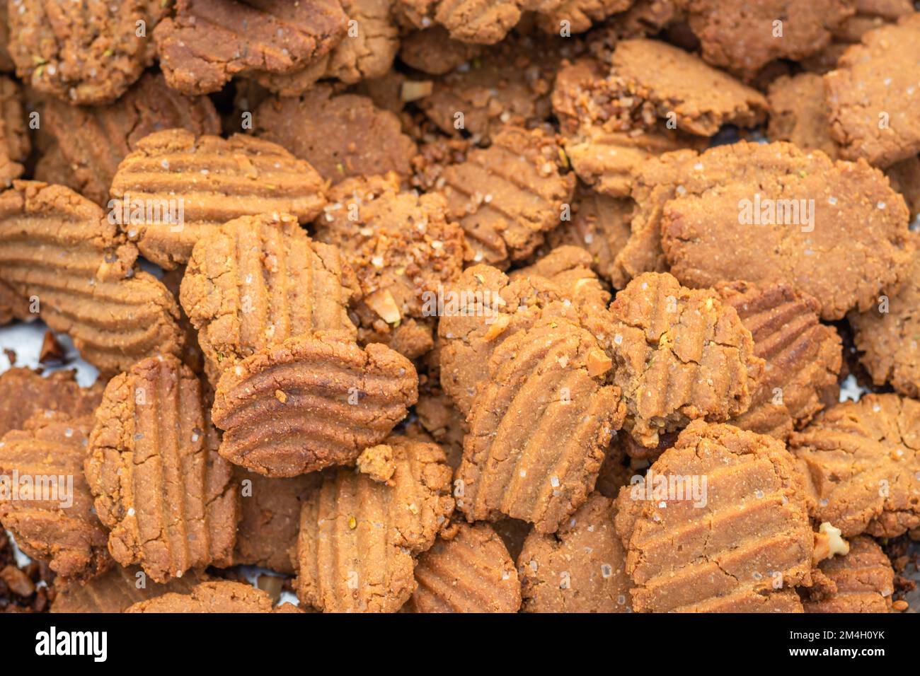 indian authentic traditional sweets thekua from flat angle Stock Photo ...