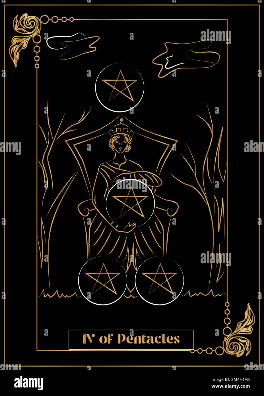 the illustration - card for tarot Stock Vector Image & Art - Alamy