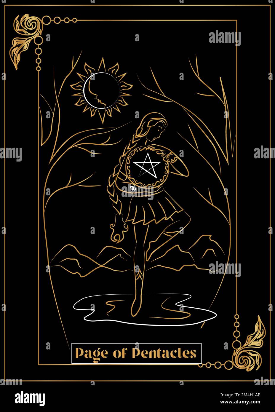the illustration - card for tarot Stock Vector Image & Art - Alamy