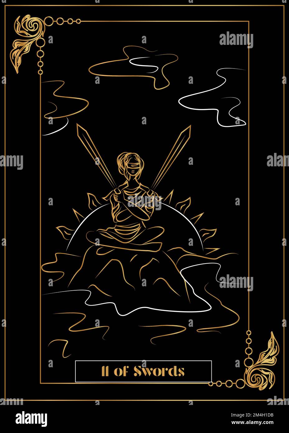 the illustration - card for tarot Stock Vector Image & Art - Alamy