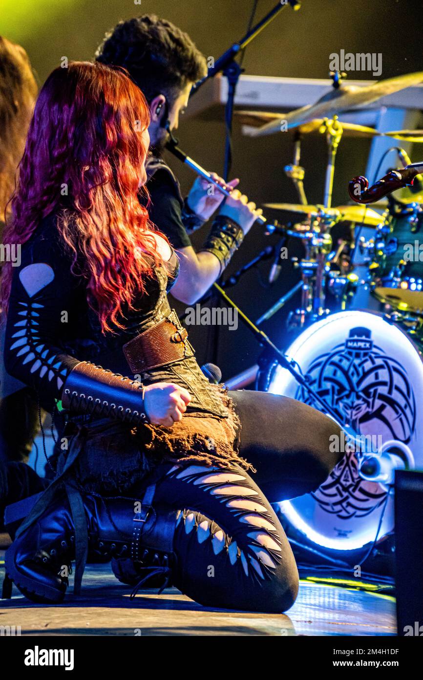 The concert of the folk-rock band Celtian at the Sala La Riviera in ...