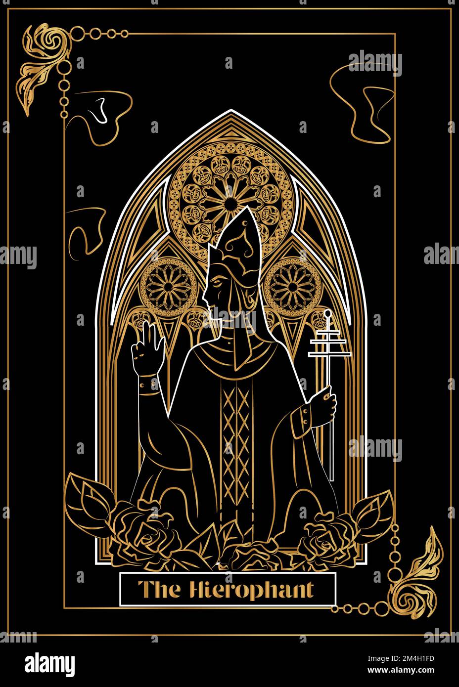 The Illustration Card For Tarot Stock Vector Image And Art Alamy