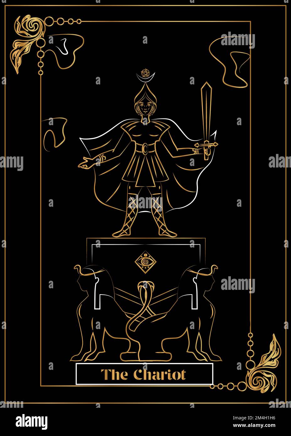 the illustration - card for tarot Stock Vector Image & Art - Alamy